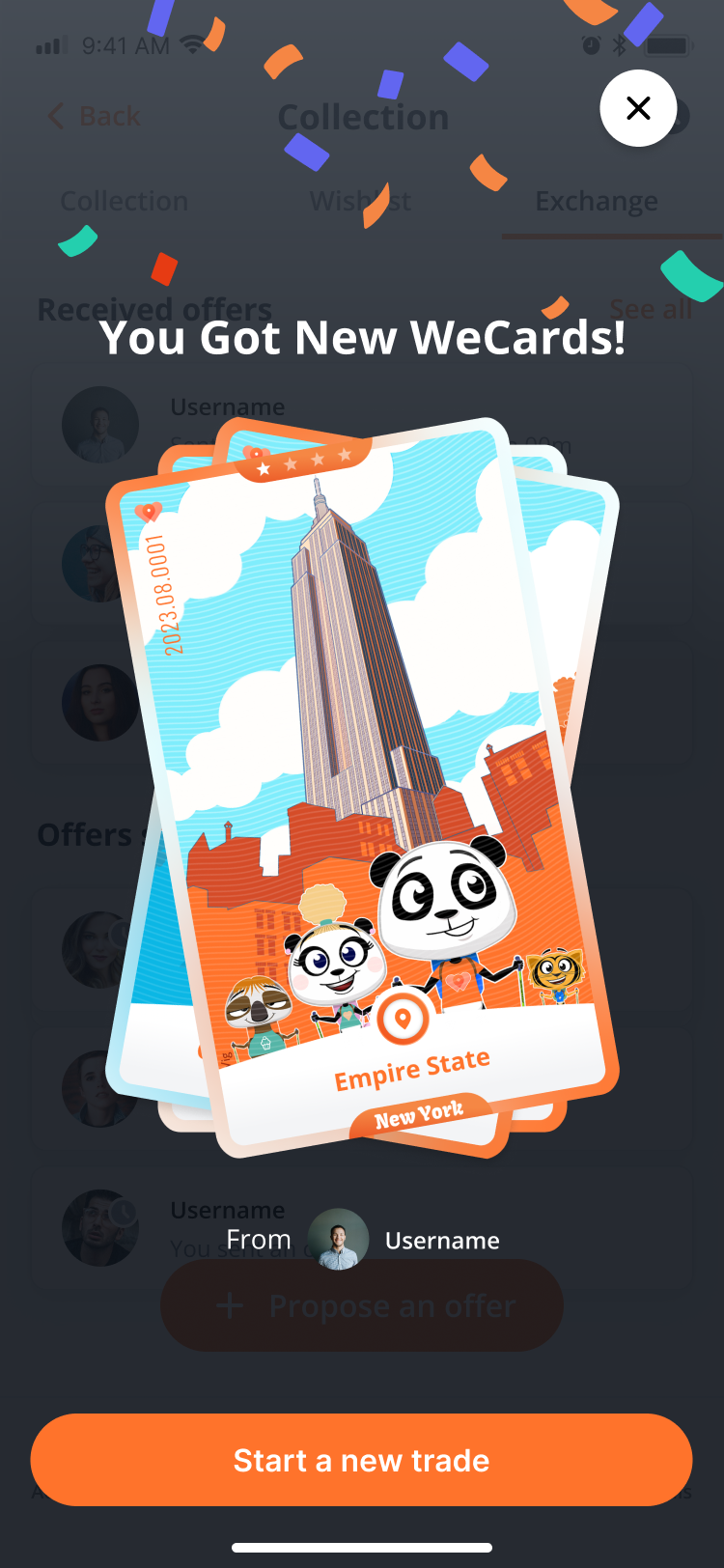 Echangez vos WeCards ! – WeWard