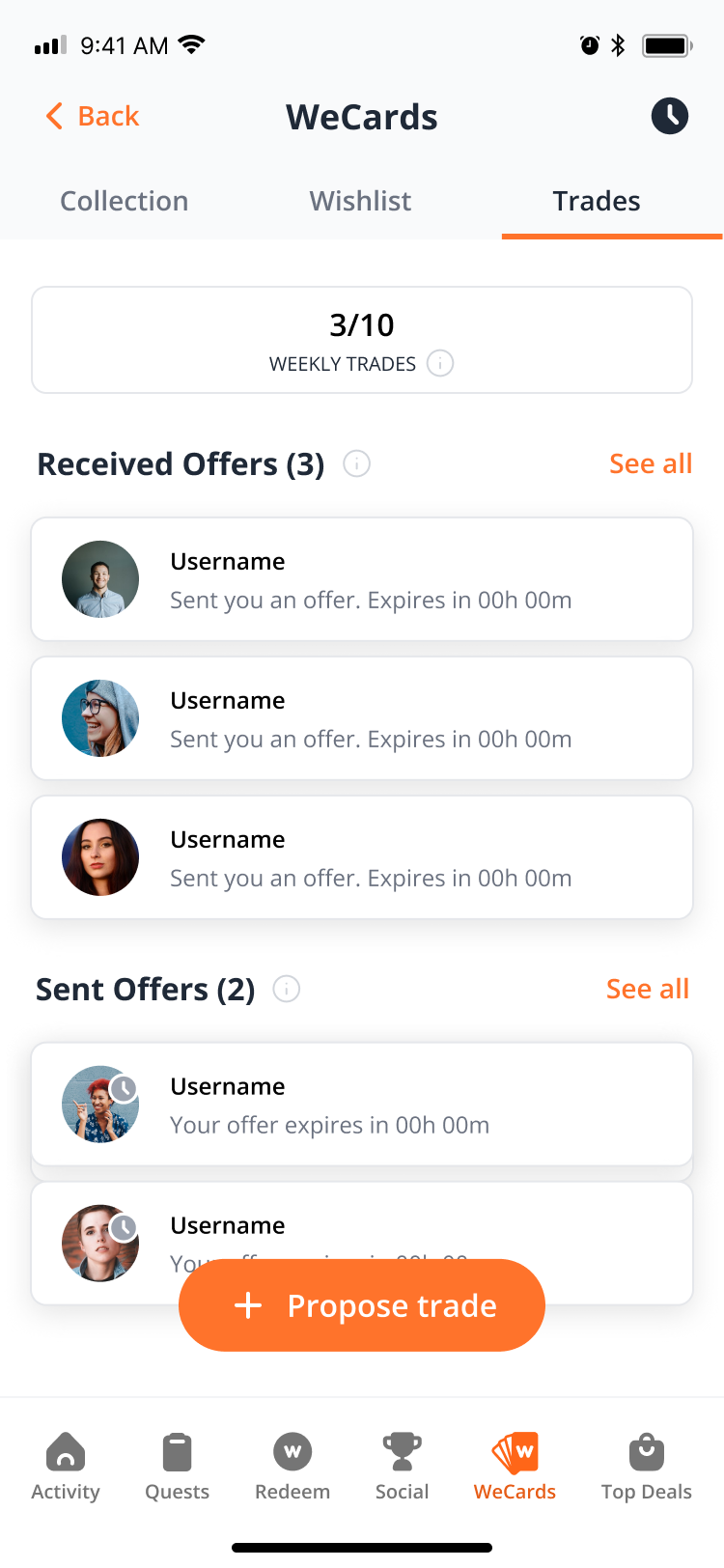 Echangez vos WeCards ! – WeWard