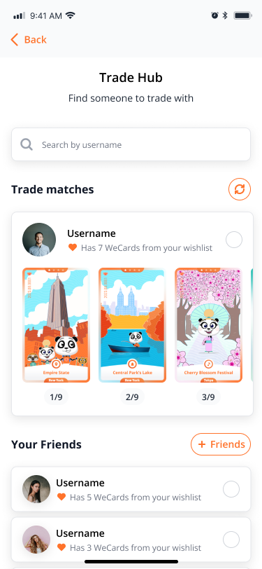 Trade your WeCards! – WeWard
